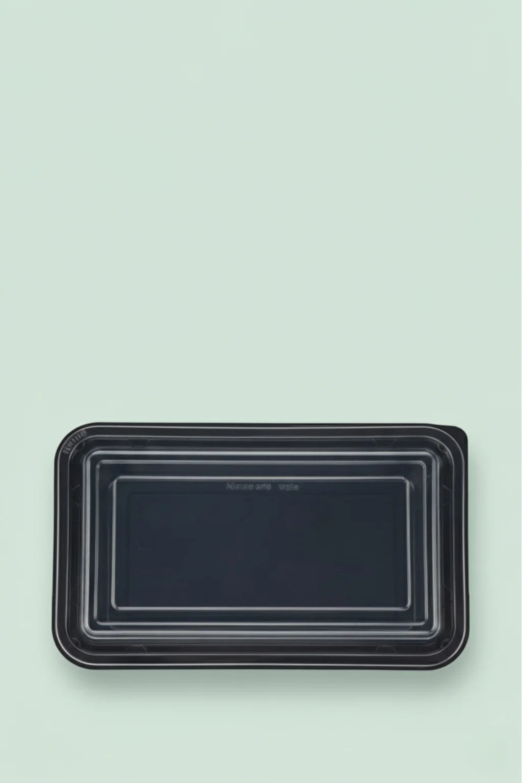 16 Oz Black Rectangular Containers with Lid – Food Boxes Qatar